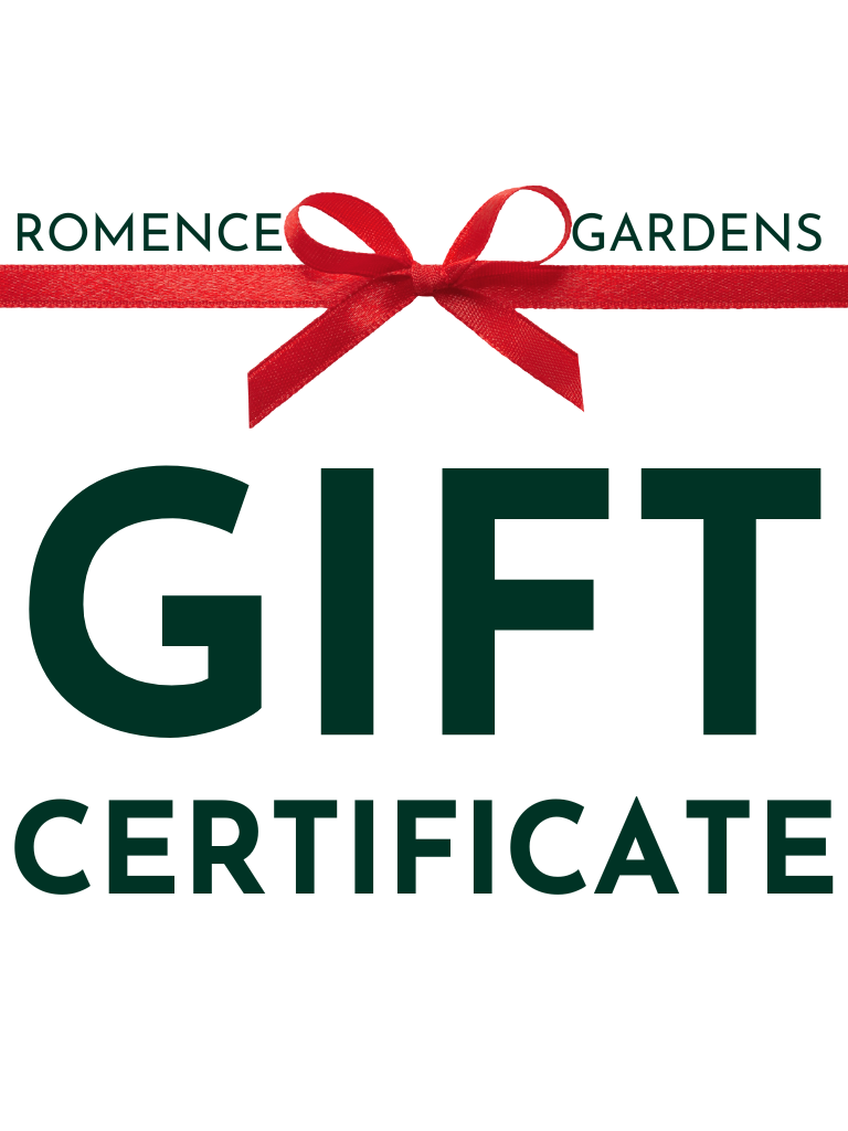 Online Redemption Gift Card – Romence Gardens & Greenhouses